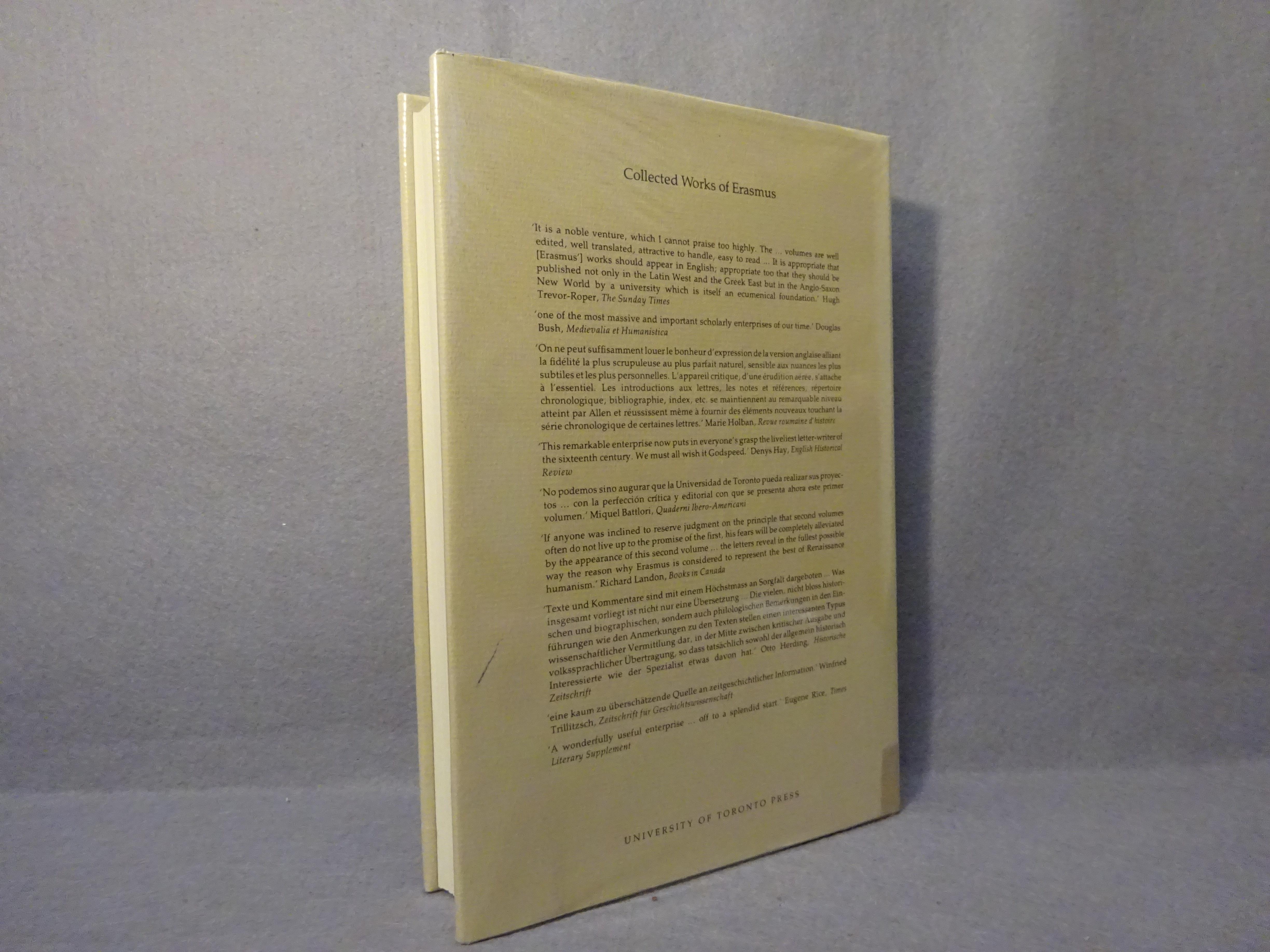 Collected Works of Erasmus: Literary and Educational Writings 1 ...