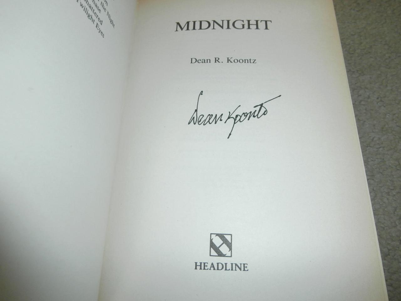 MIDNIGHT: SIGNED UK FIRST EDITION HARDCOVER by Dean Koontz: Fine ...