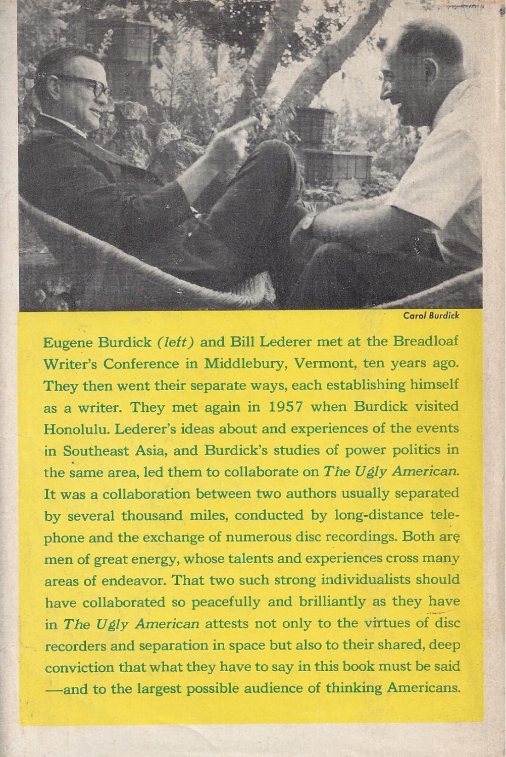 The Ugly American by Lederer, William J. - Burdick, Eugene: Very Good ...