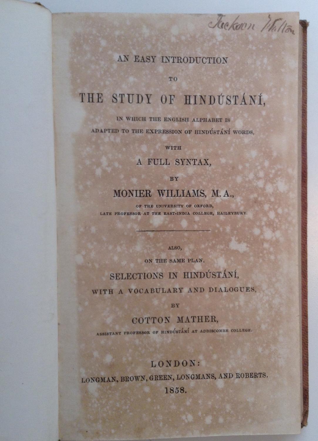 An Easy Introduction to The Study of Hindústáni, in Which the English ...