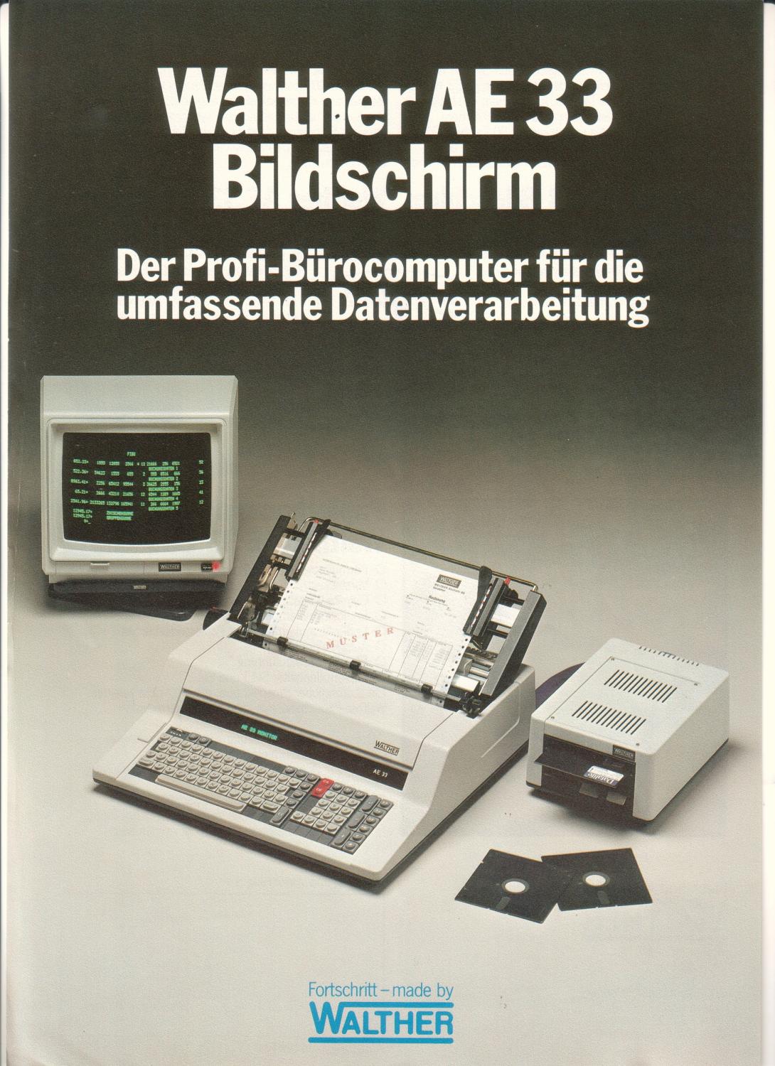 4 Werbeblätter der Firma Walther Electronic AG, Zentralvertrieb ...