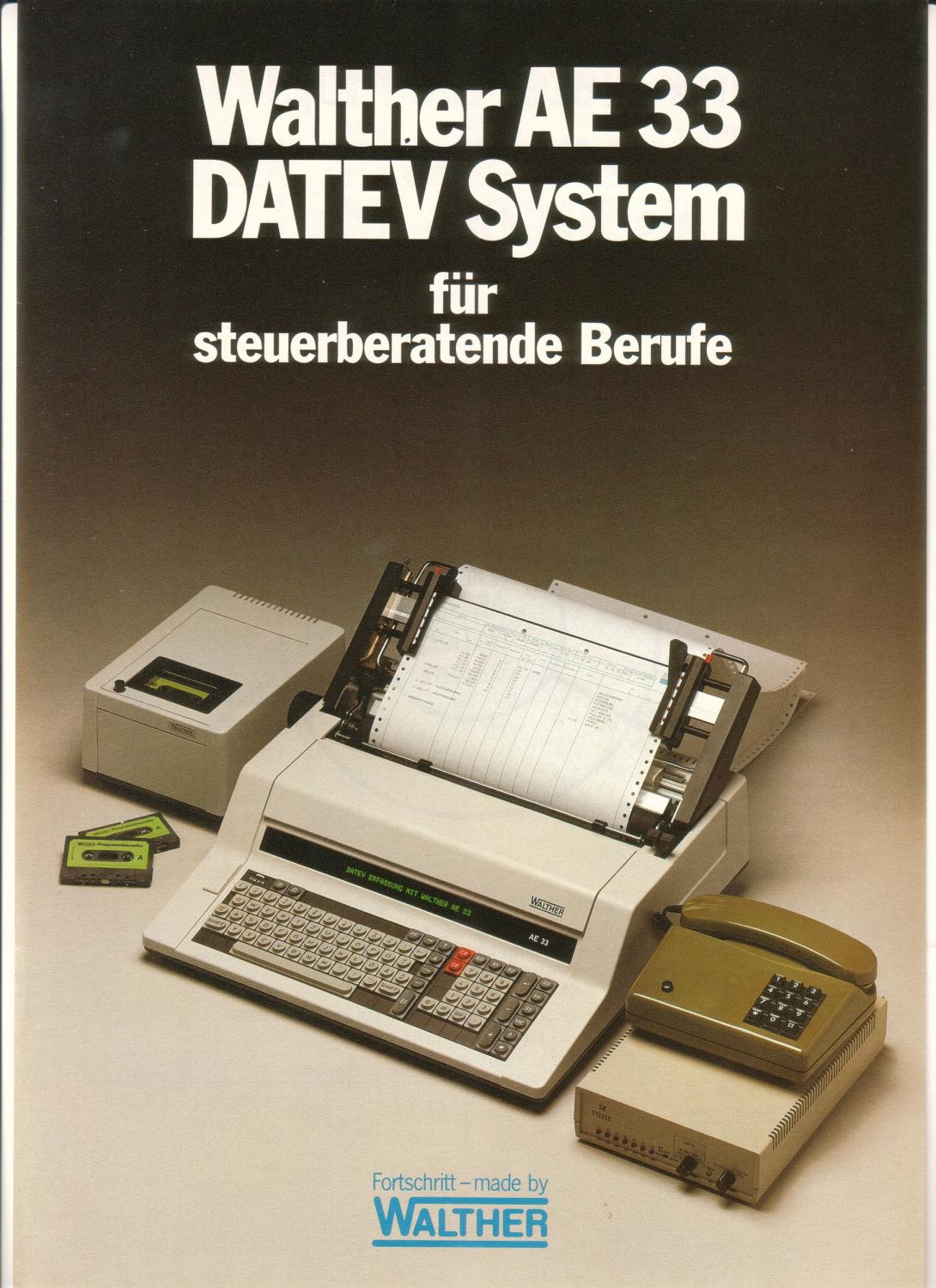 4 Werbeblätter der Firma Walther Electronic AG, Zentralvertrieb ...