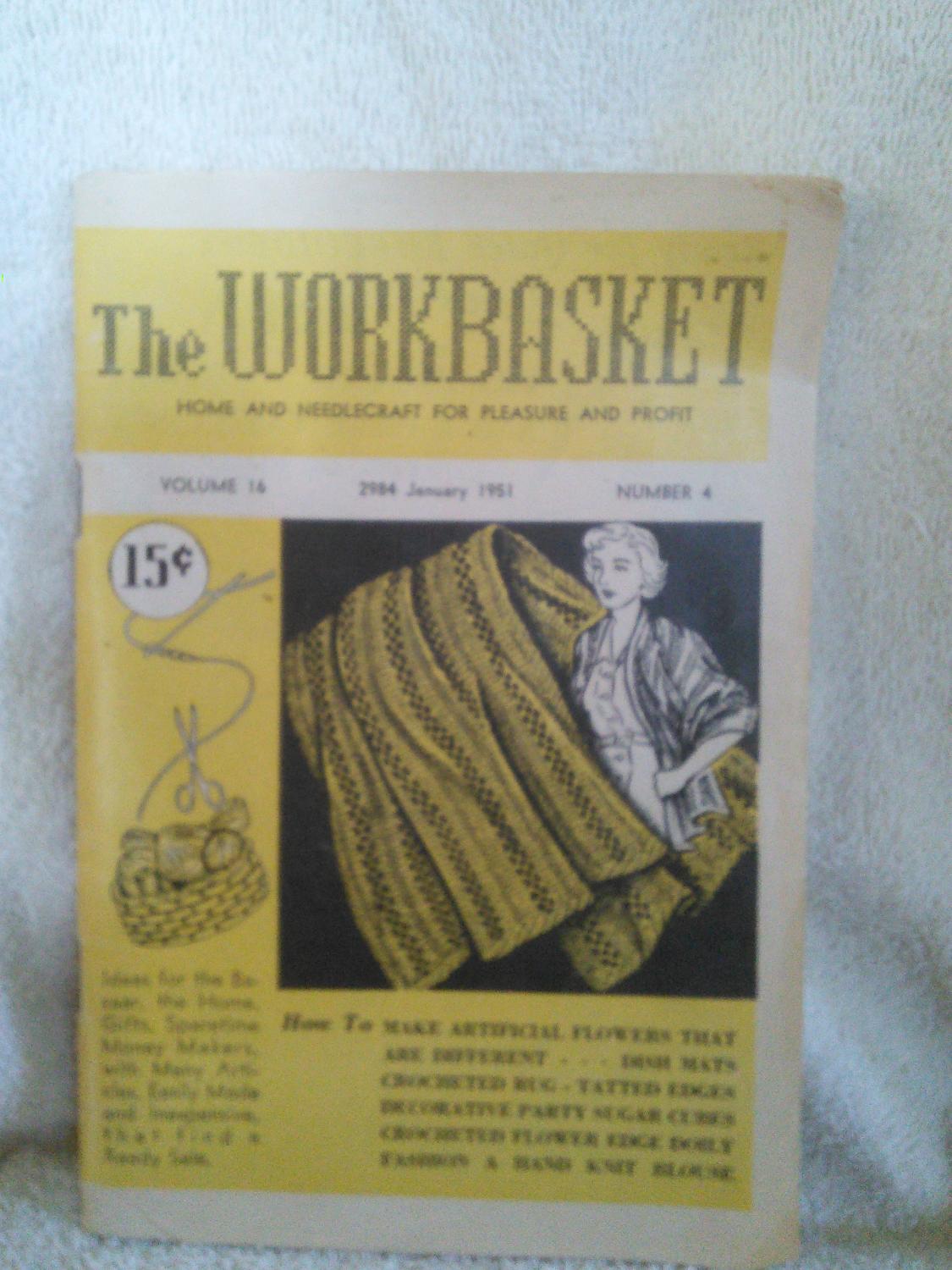 The Workbasket, Volume 16, Number 4; January 1951 (One volume only) by ...