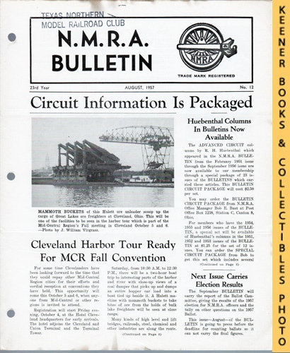NMRA Bulletin Magazine, August 1957: 23nd Year No. 12 : Official ...