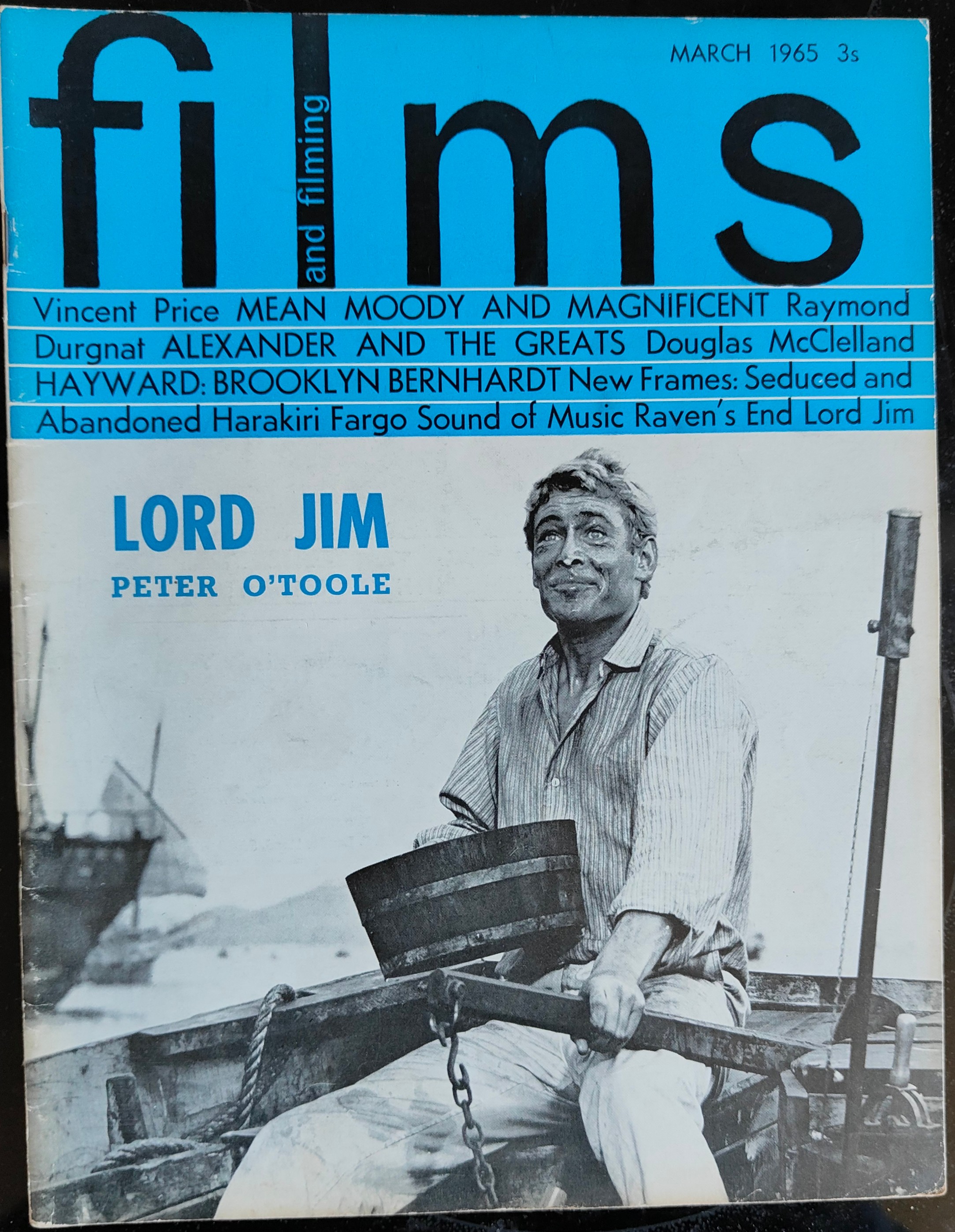 Films and Filming March 1965 (Peter O'Toole on cover) de Peter G Baker (Editor): (1965) Revista ...