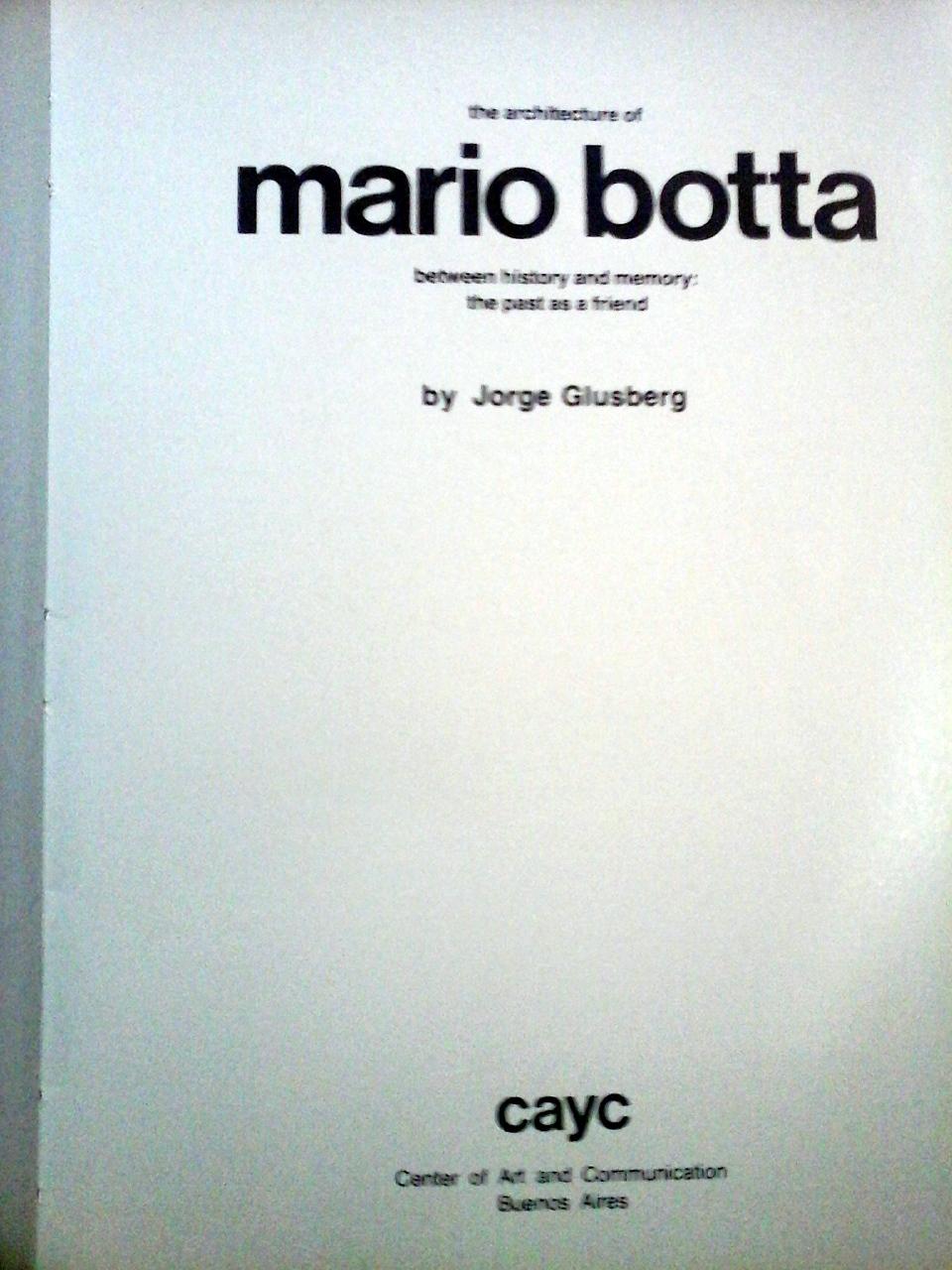 The Architecture of Mario Botta: Between history and memory: The past ...