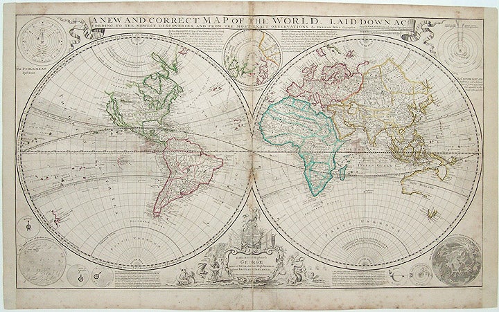 A New and Correct Map of the World, Laid Down According to the Newest ...