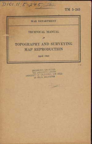 Technical Manual: Topography and Surveying Map Reproduction in the ...
