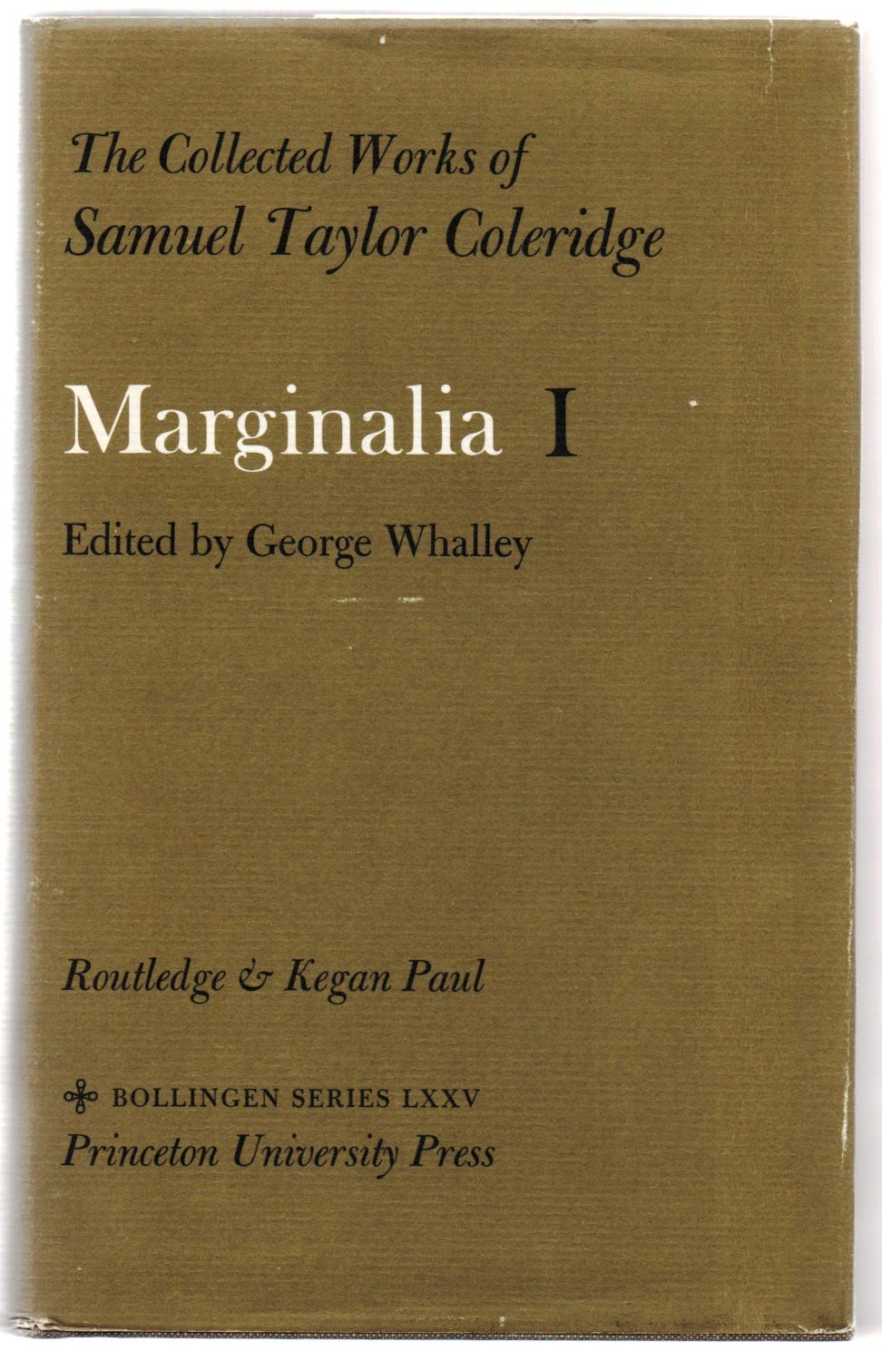The Collected Works of Samuel Taylor Coleridge 12. Marginalia I. Abbt ... The Collected Works of Samuel Taylor Coleridge 12. Marginalia I. Abbt ...