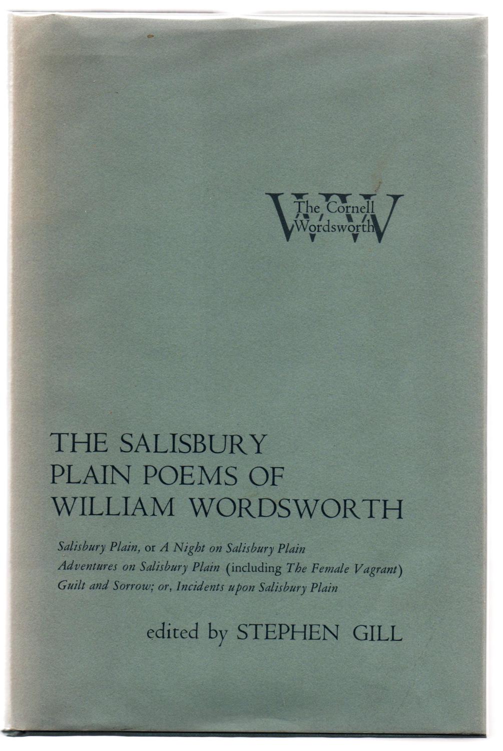 The Salisbury Plain Poems of William Wordsworth by WORDSWORTH, William ...
