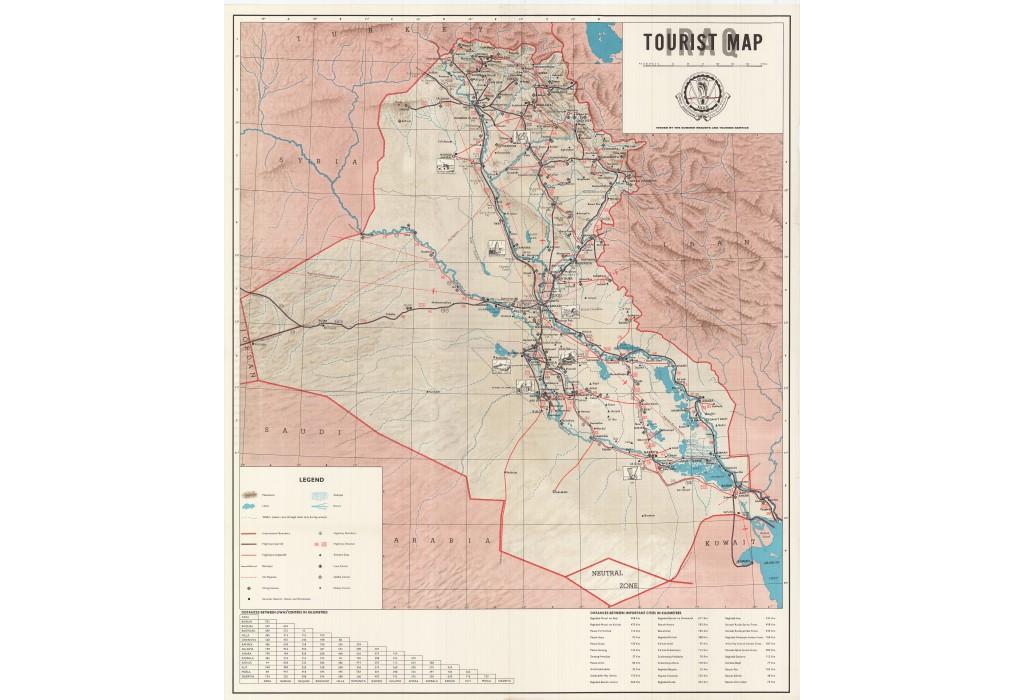 IRAQ: TOURIST MAP.: Map | Antiquariat Dasa Pahor GbR