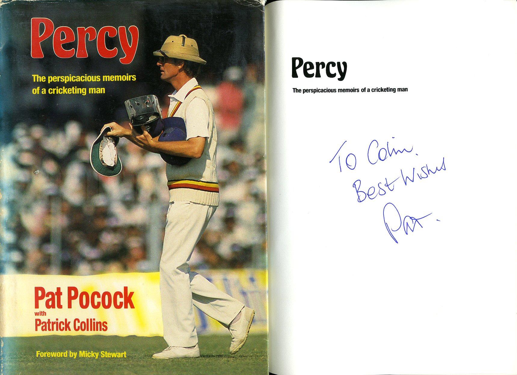 Percy; The Perspicacious Memoirs of a Cricketing Man [Signed] by Pocock ...