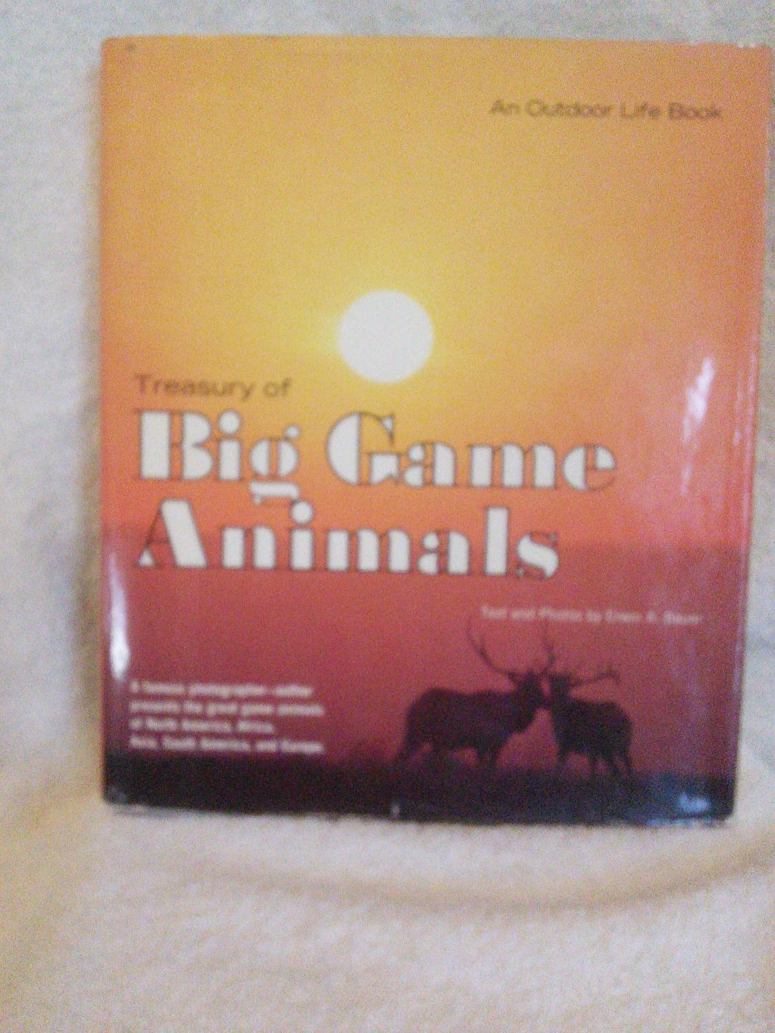 Treasury of Big Game Animals by Erwin A. Bauer: Very Good Hardcover ...