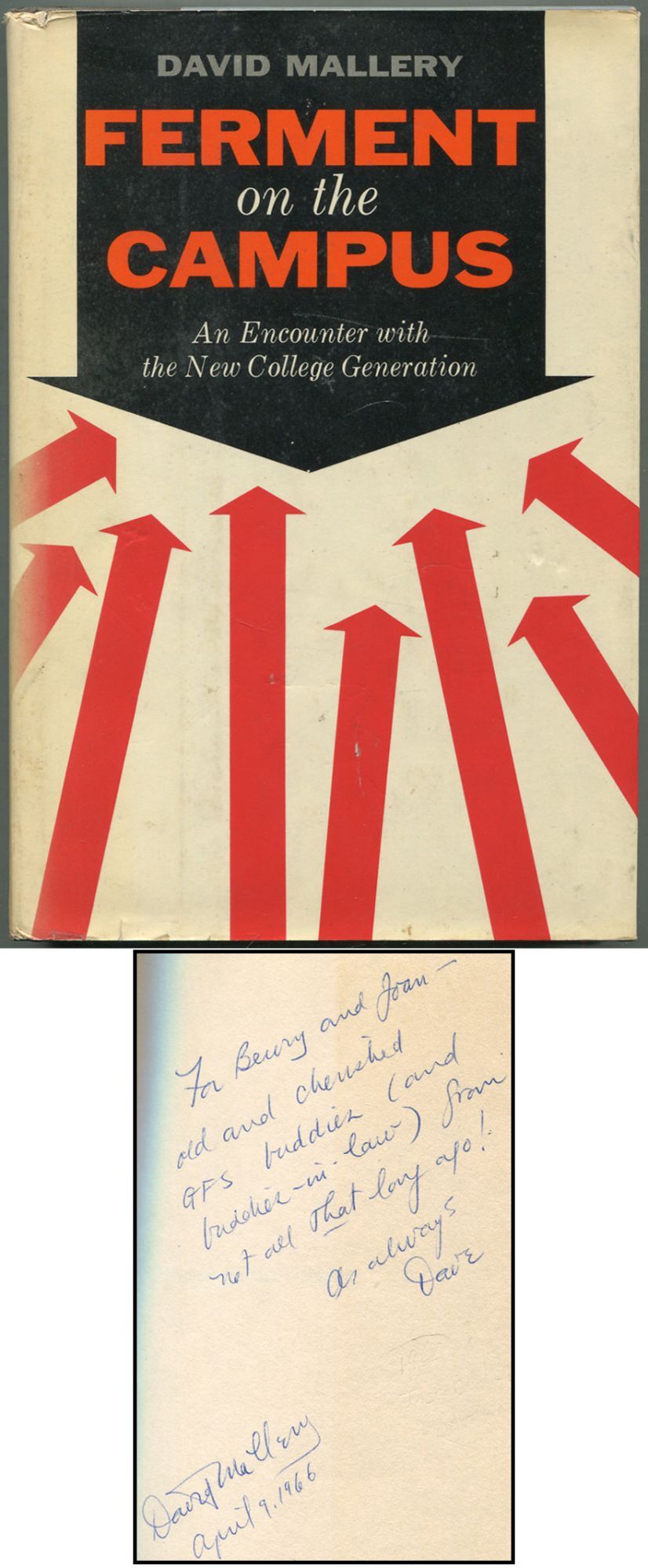 Ferment on the Campus: An Encounter with the New College Generation by ...