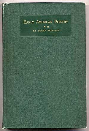Early American Poetry: A Compilation of the Titles of Volumes of Verse ...