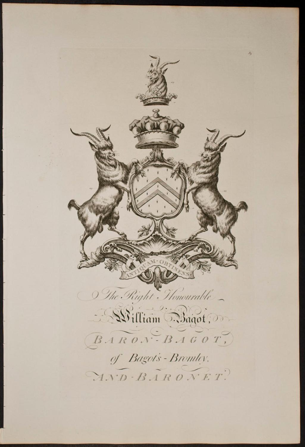 Crest by Sir William Segar & Joseph Edmondson: (1764) Art / Print ...