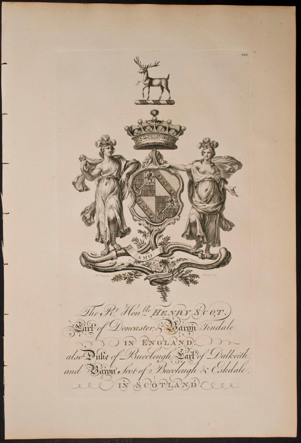 Crest by Sir William Segar & Joseph Edmondson: (1764) Art / Print ...