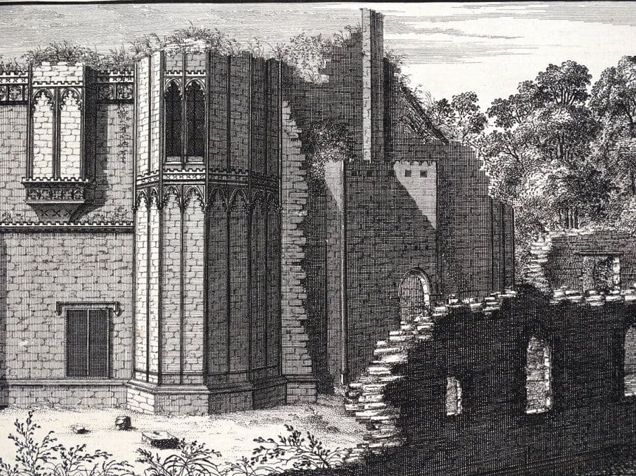 Antique Print RAMSEY ABBEY, HUNTINGDON, CAMBRIDGESHIRE, Buck's Views ...