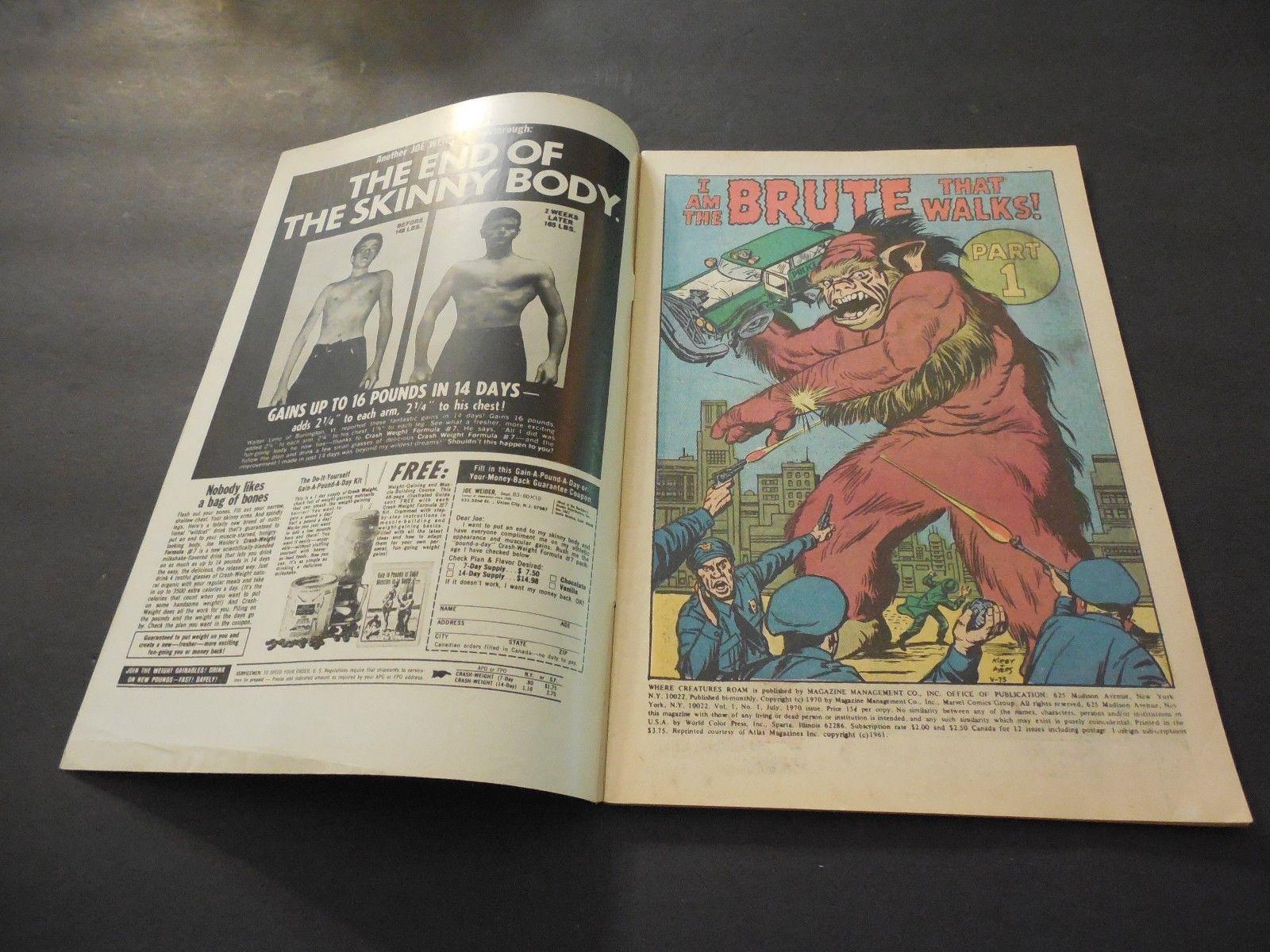 Where Creatures Roam #1 July 1970 Bronze Age Marvel Comics: (1970 ...
