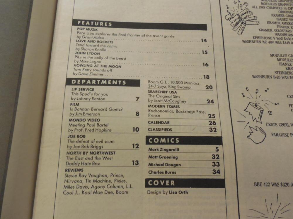 The Rocket July 1989 Seattle Music Scene Newspaper: (1989) Magazine ...