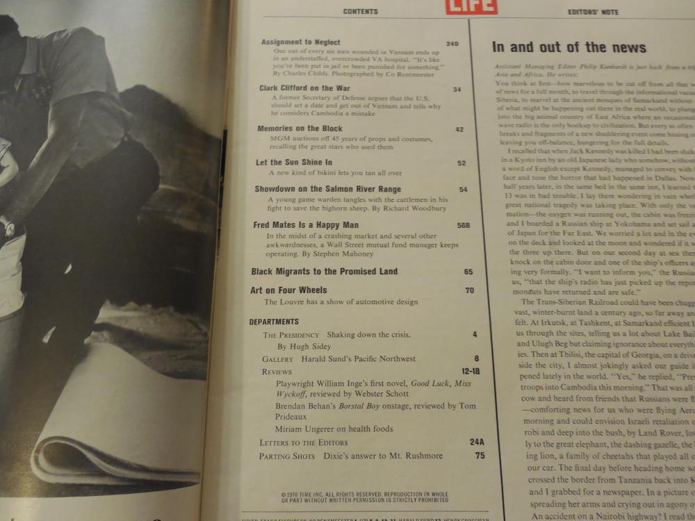 Life May 22 1970 America's Forgotten Wounded (Then, Not Now): (1970 ...