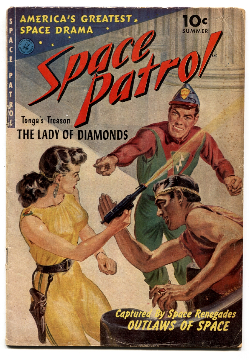 SPACE PATROL #1 comic book-1952-ZIFF DAVIS-NORMAN SAUNDERS-BERNIE ...