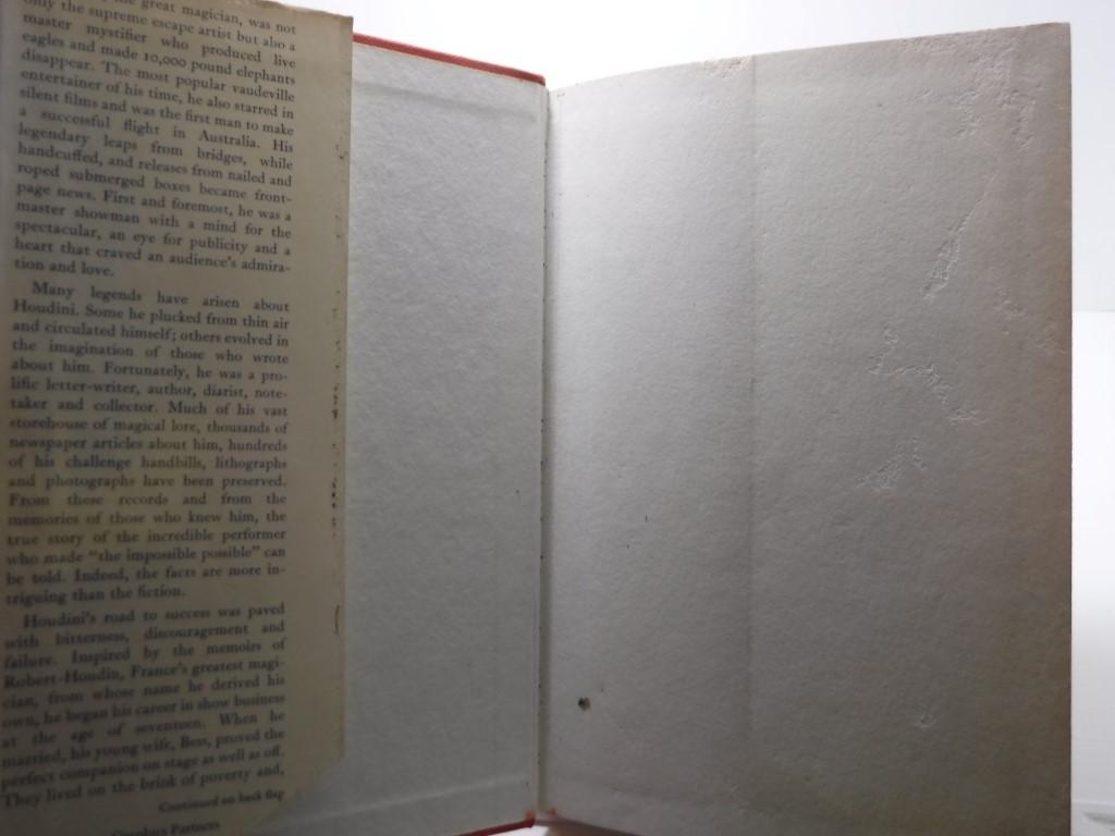 Houdini: The Untold Story by Milbourne Christopher: Good Hardcover ...