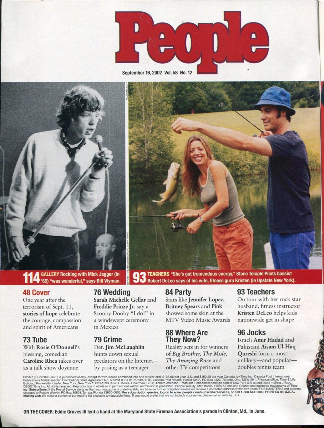 People Magazine September 2002- Freddie Prince Jr.- Jennifer Lopez ...