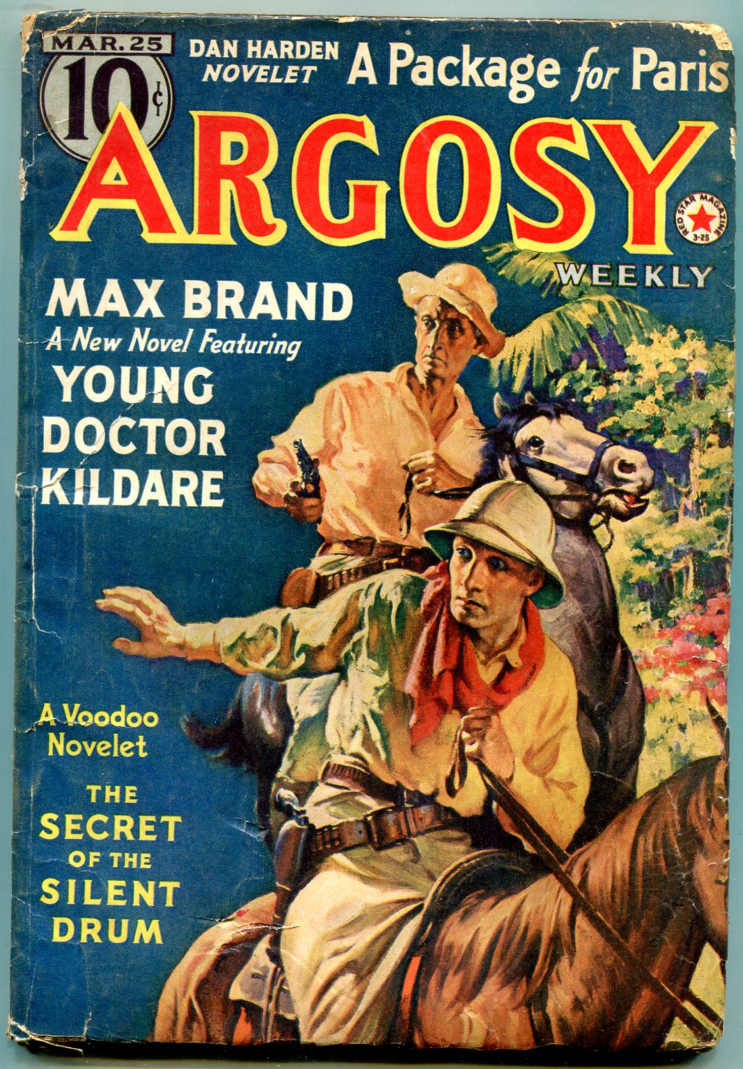 Argosy Pulp March 25 1939- Max Brand- Dr Kildare- Voodoo FAIR: (1939 ...