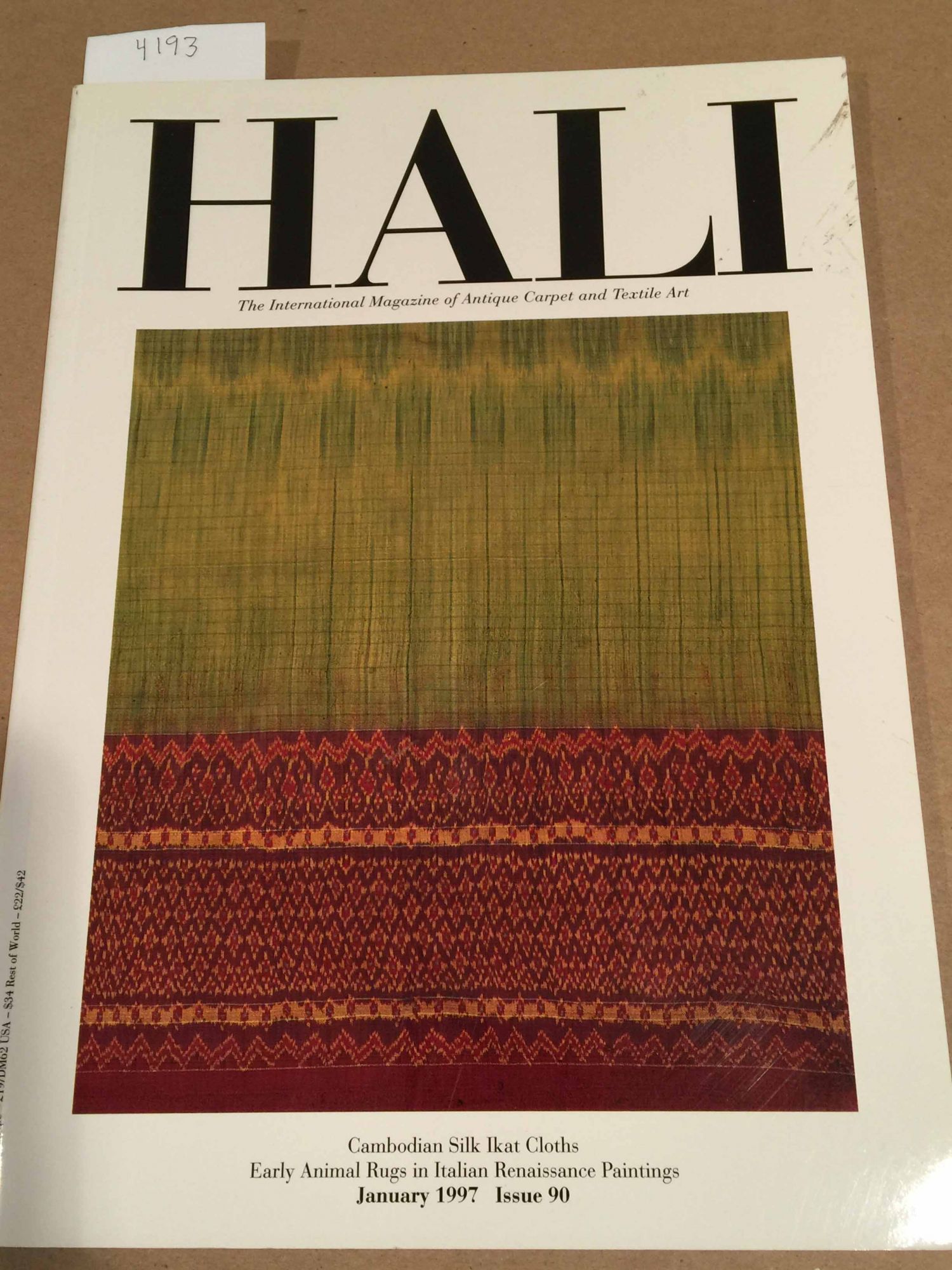 HALI The International Magazine of Antique Carpet and Textile Art 1997 ...