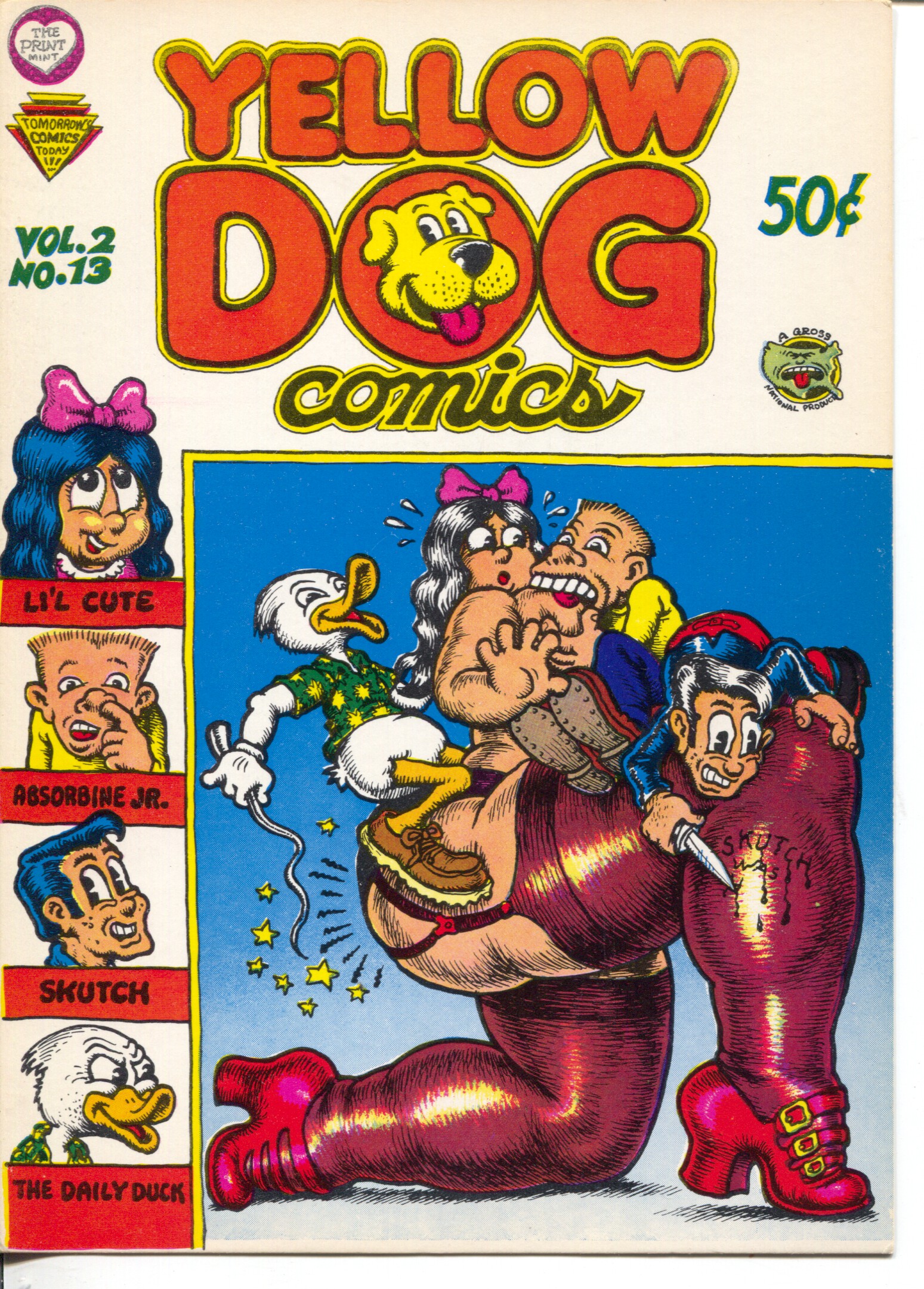 Yellow Dog Comics Comic Book Cover Post Card Vol.2 #13-1970's-R Crumb ...