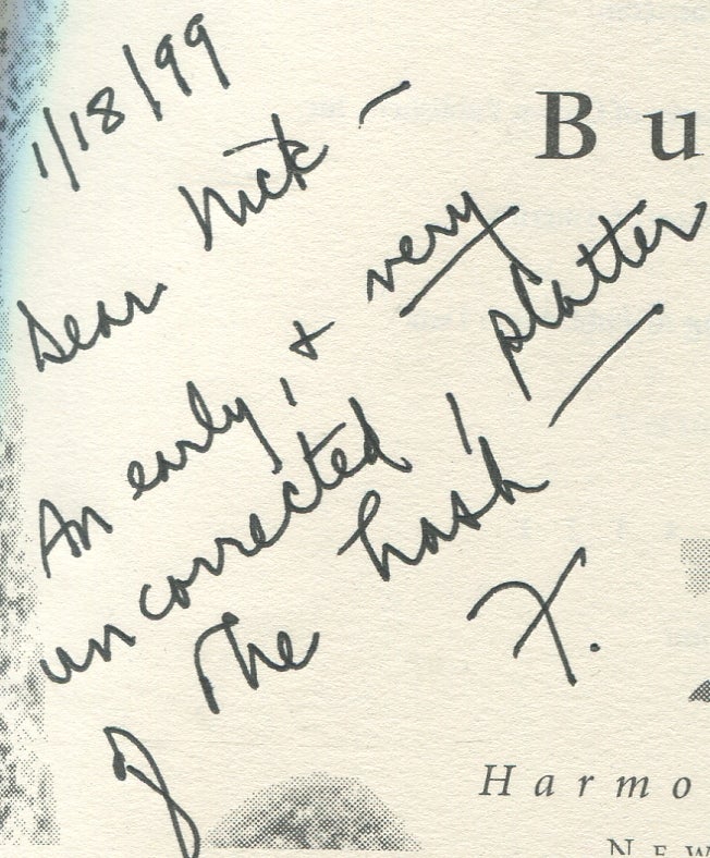 The Night Inspector von BUSCH, Frederick: Fine Softcover (1999 ...