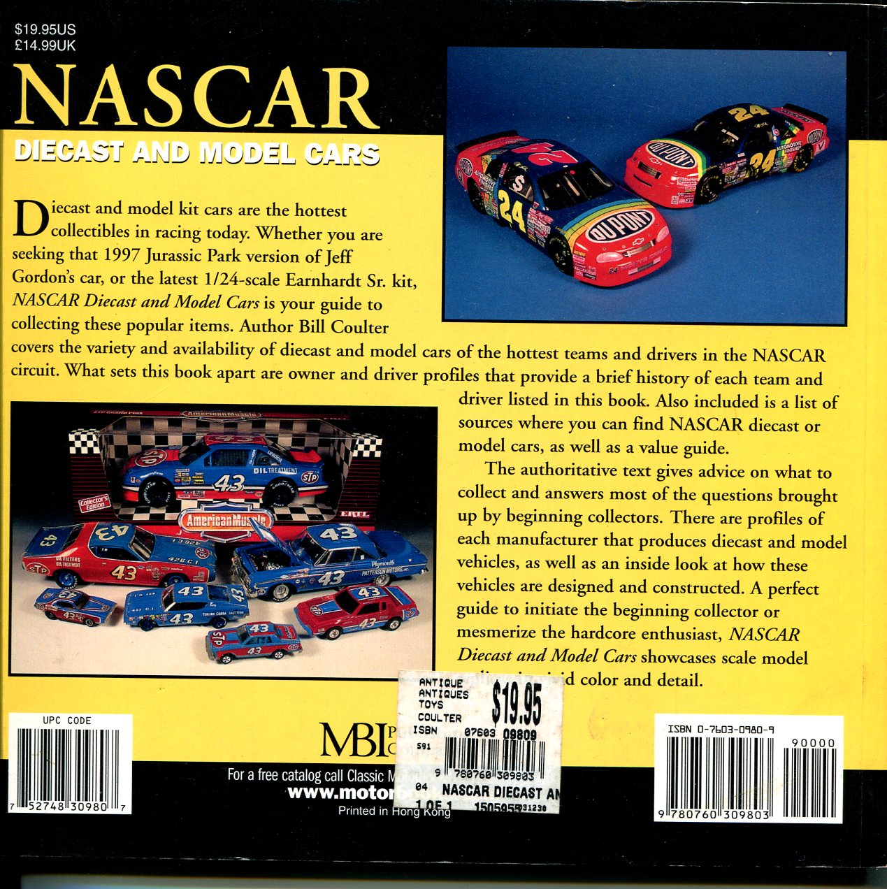 NASCAR Diecast and Model Cars 2001-Bill Coulter-color pix-Earnhardt ...