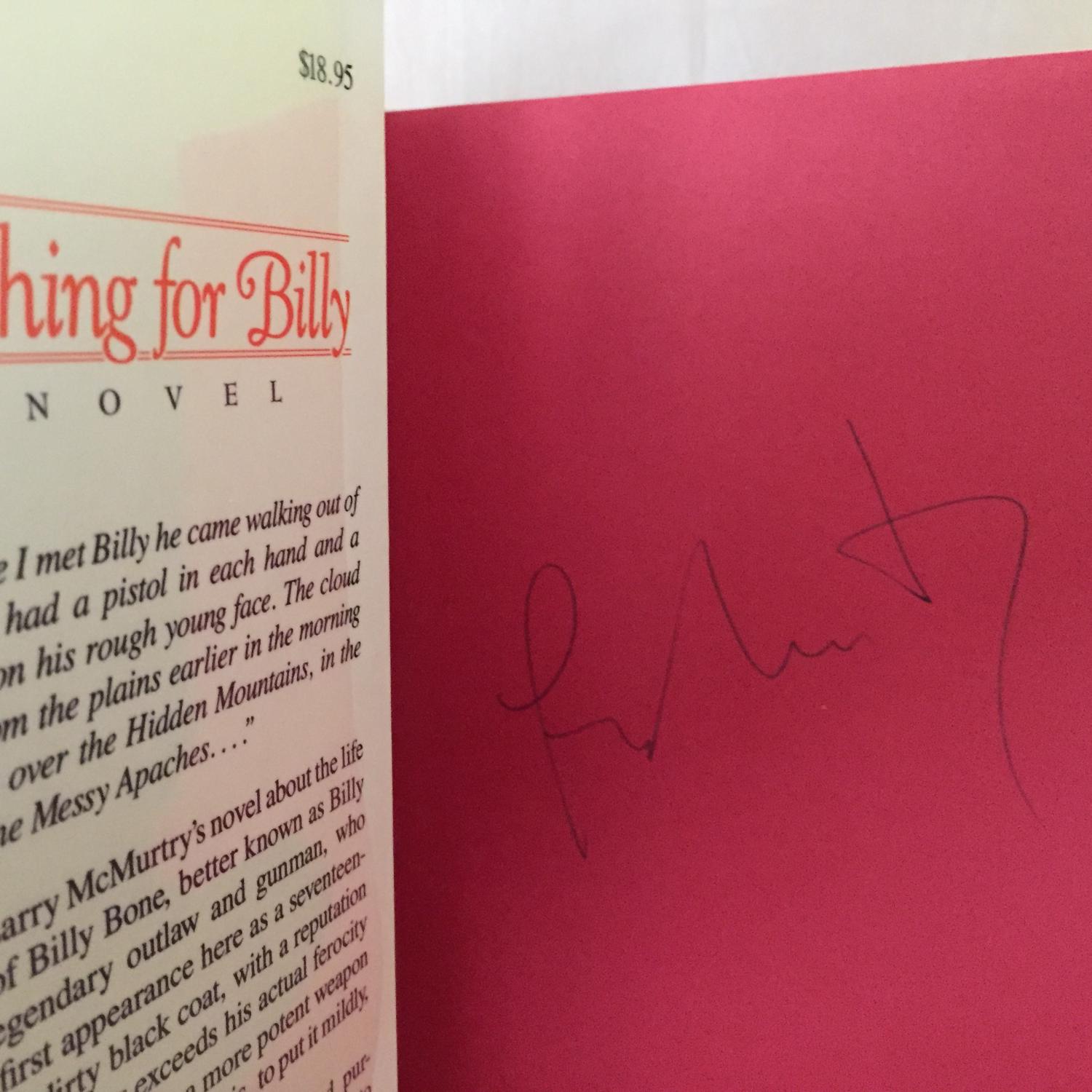 Anything For Billy par McMurtry, Larry: Very Good Hardcover (1988) 1st ...