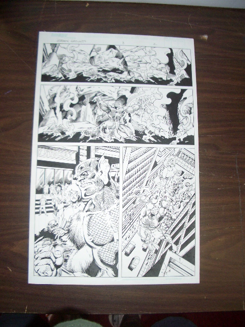 COMMON GROUNDS #3 PG 2--ORIGINAL COMIC ART--DAN JURGENS FN: Fine ...