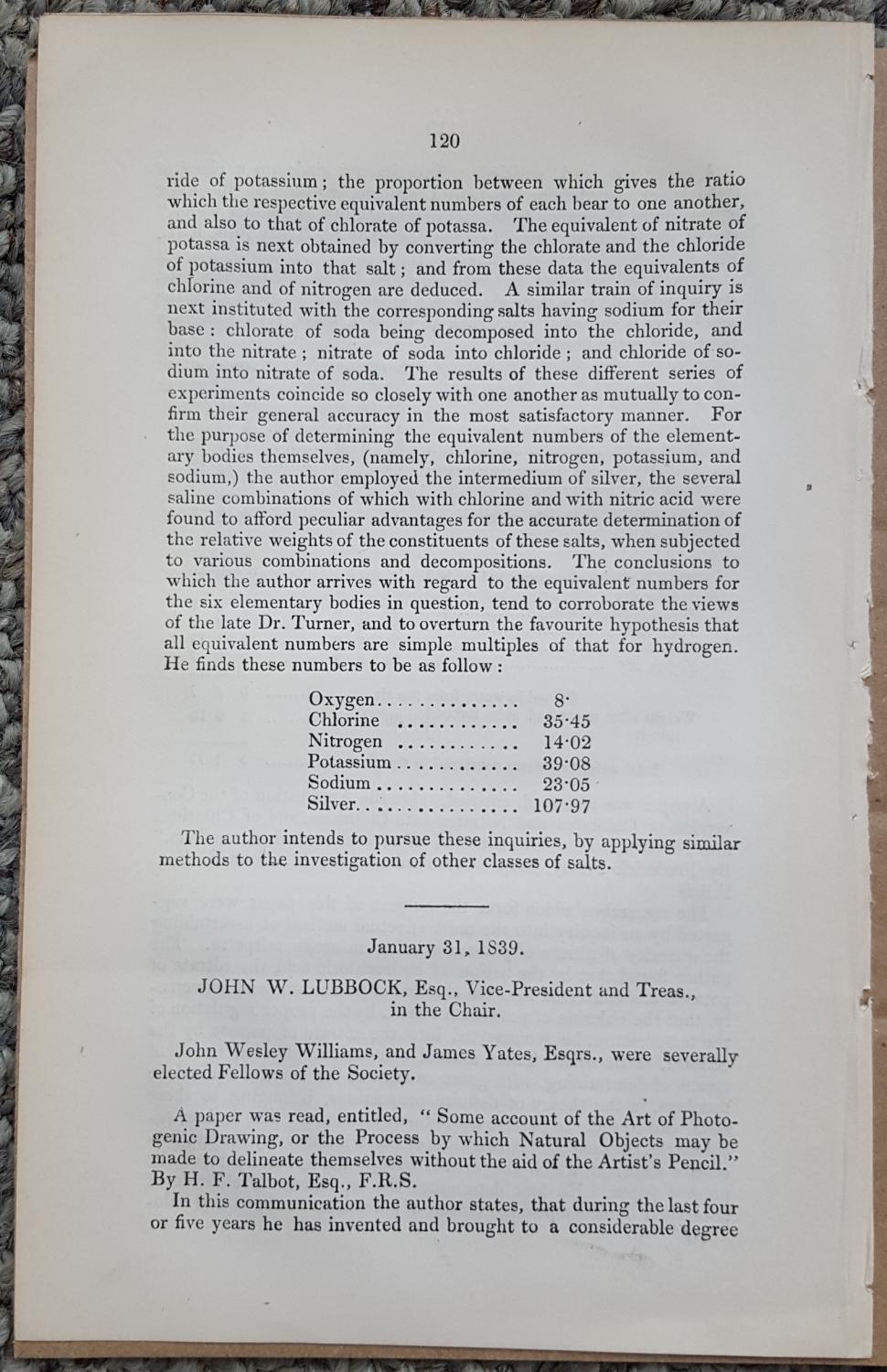 'Some account of the Art of Photogenic Drawing, or the Process by which ...
