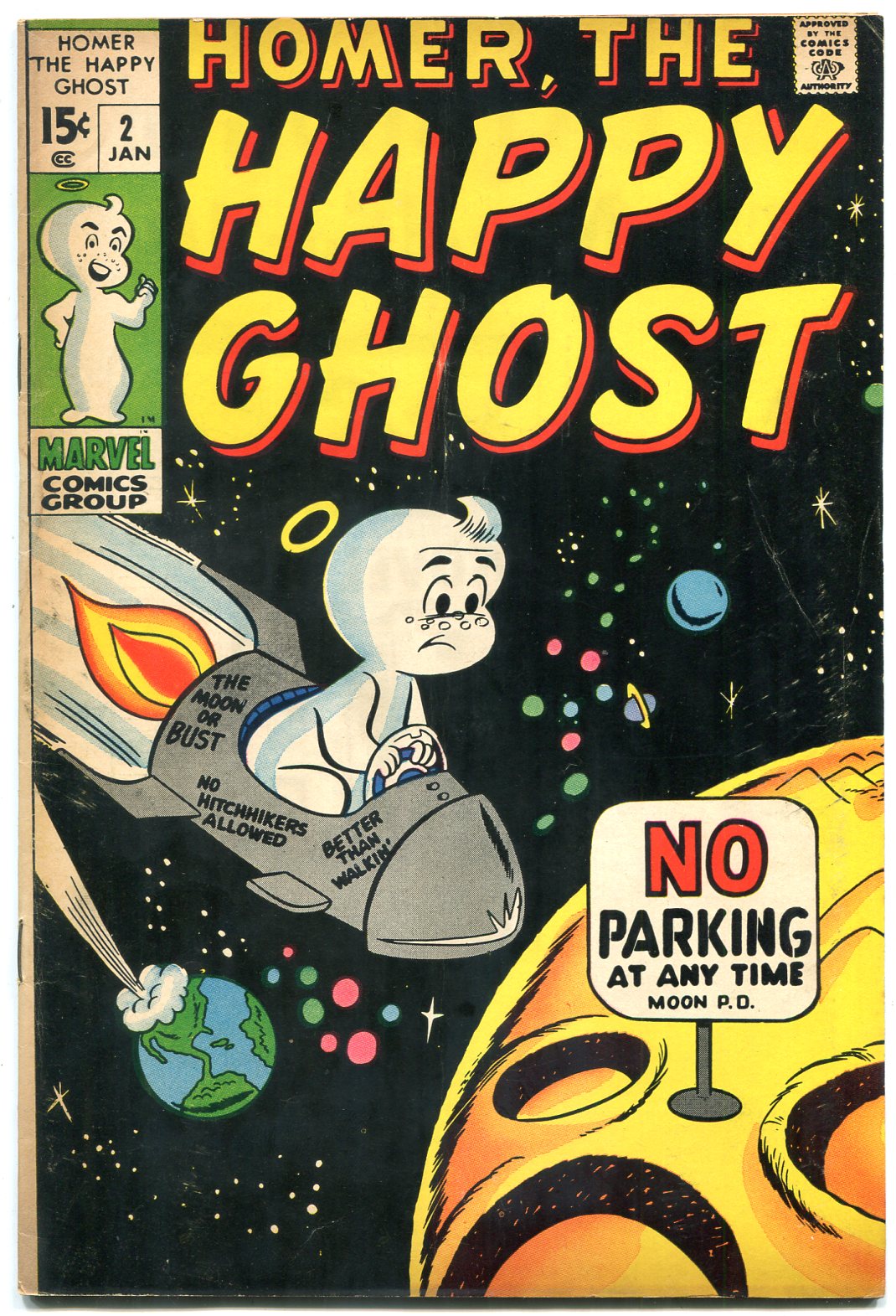 Homer The Happy Ghost #2 1970 MARVEL DAN DECARLO ART VG/FN: (1970 ...