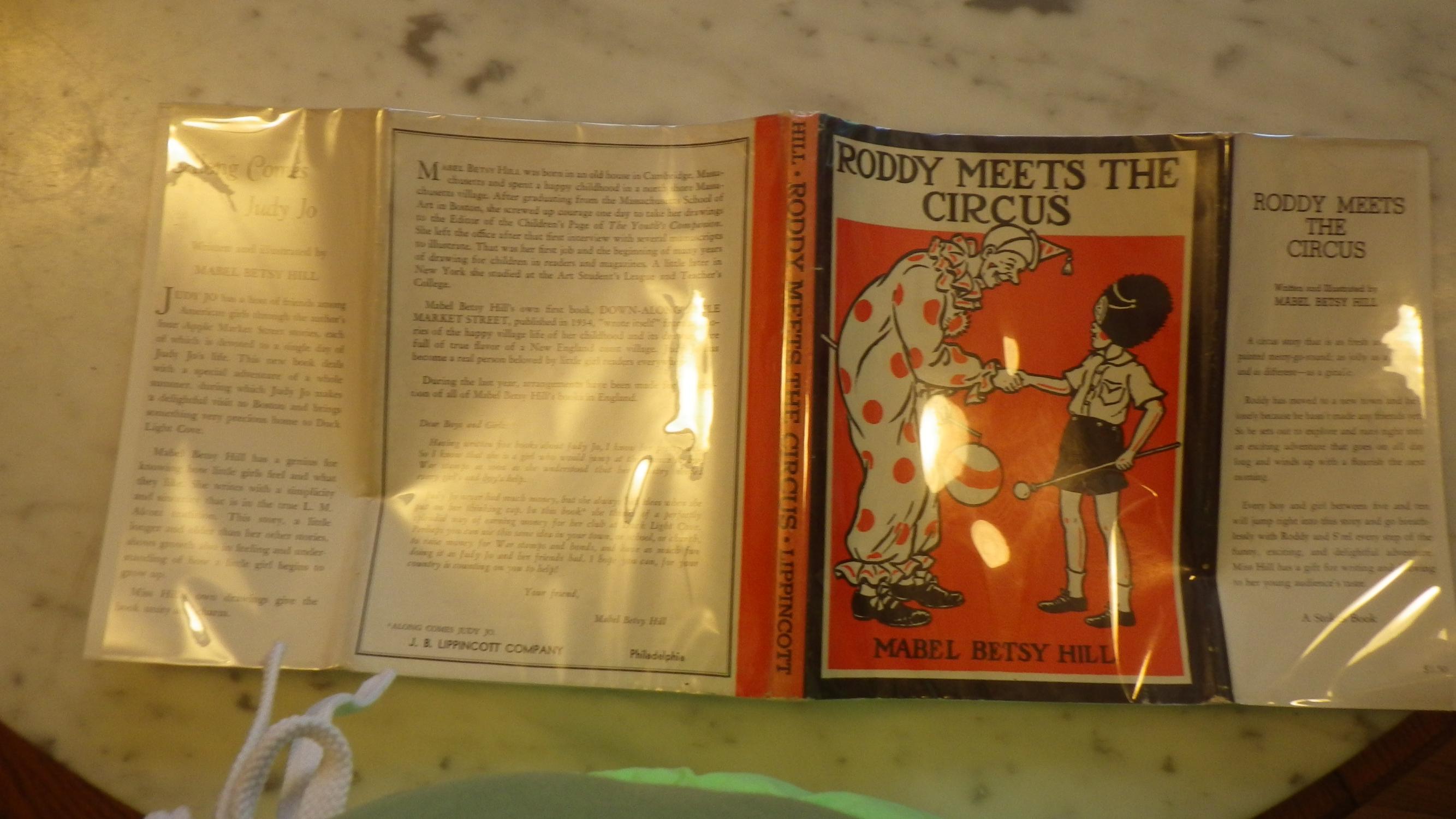 RODDY MEETS THE CIRCUS IN COLOR DUSTJACKET, by Mabel Betsy HILL, Roddy ...