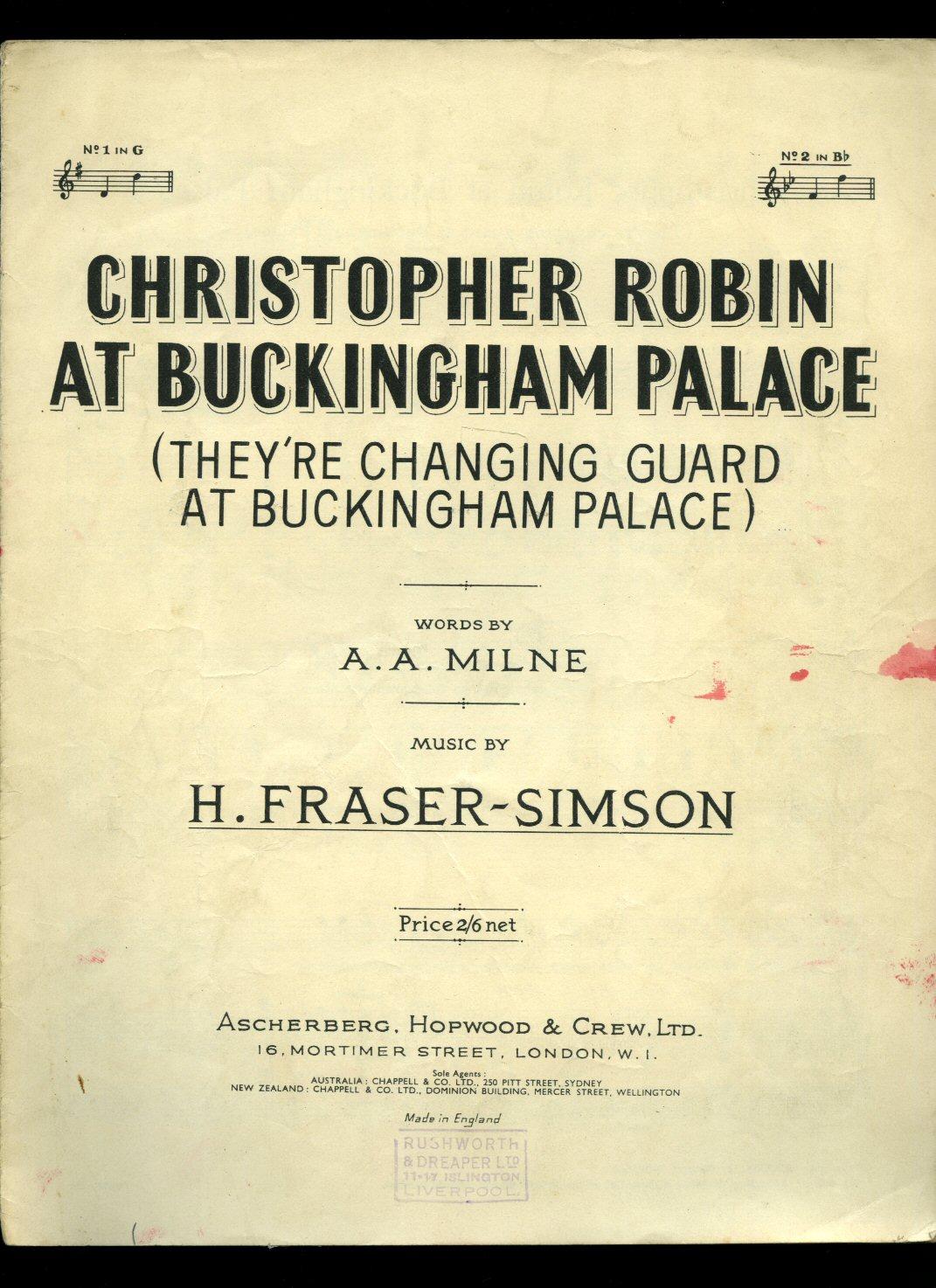 Christopher Robin At Buckingham Palace | They're Changing Guard at ...