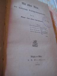 Alt oder Neu: die politische Entscheidungsfrage Aus der Mappe eines ...