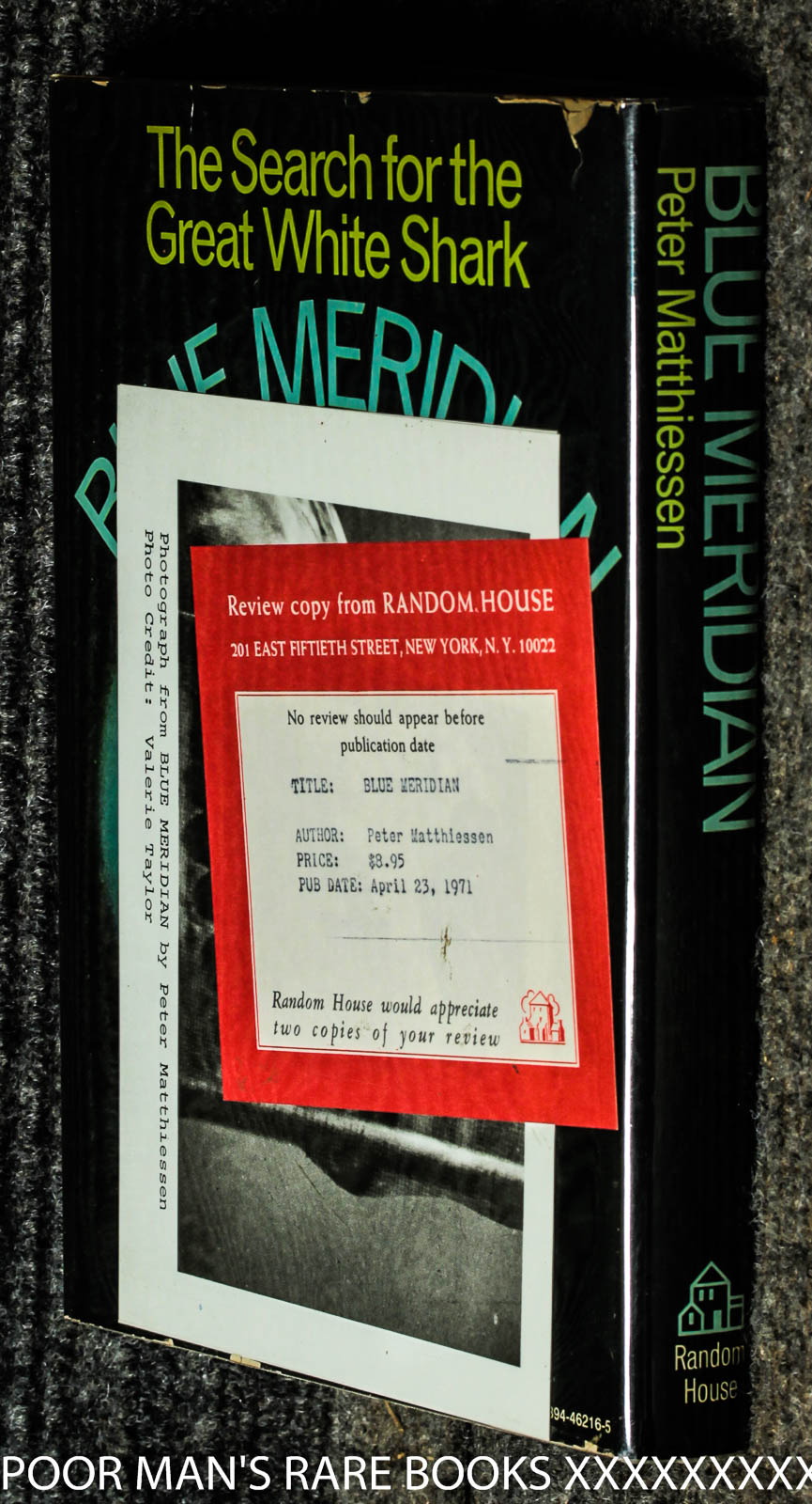 Blue Meridian The Search For The Great White Shark [ Advance Review ...