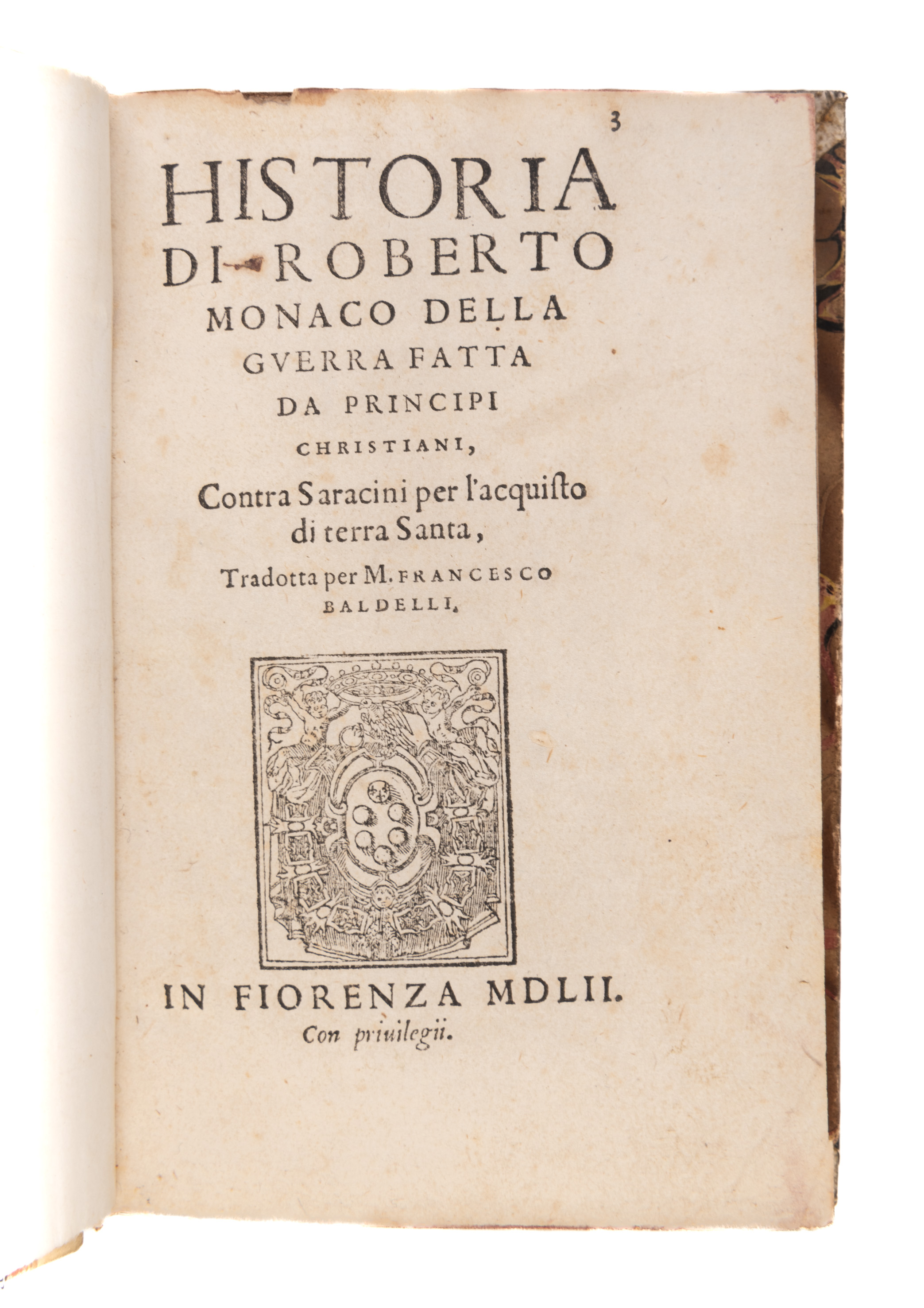 Historia della guerra fatta da principi christiani, contra Saracini per ...