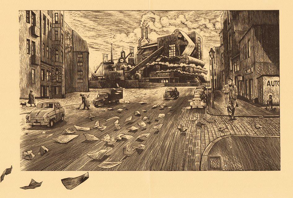 Der Wegwerfer. Mit Filmschabzeichnungen von Hannes Binder. von Böll ...