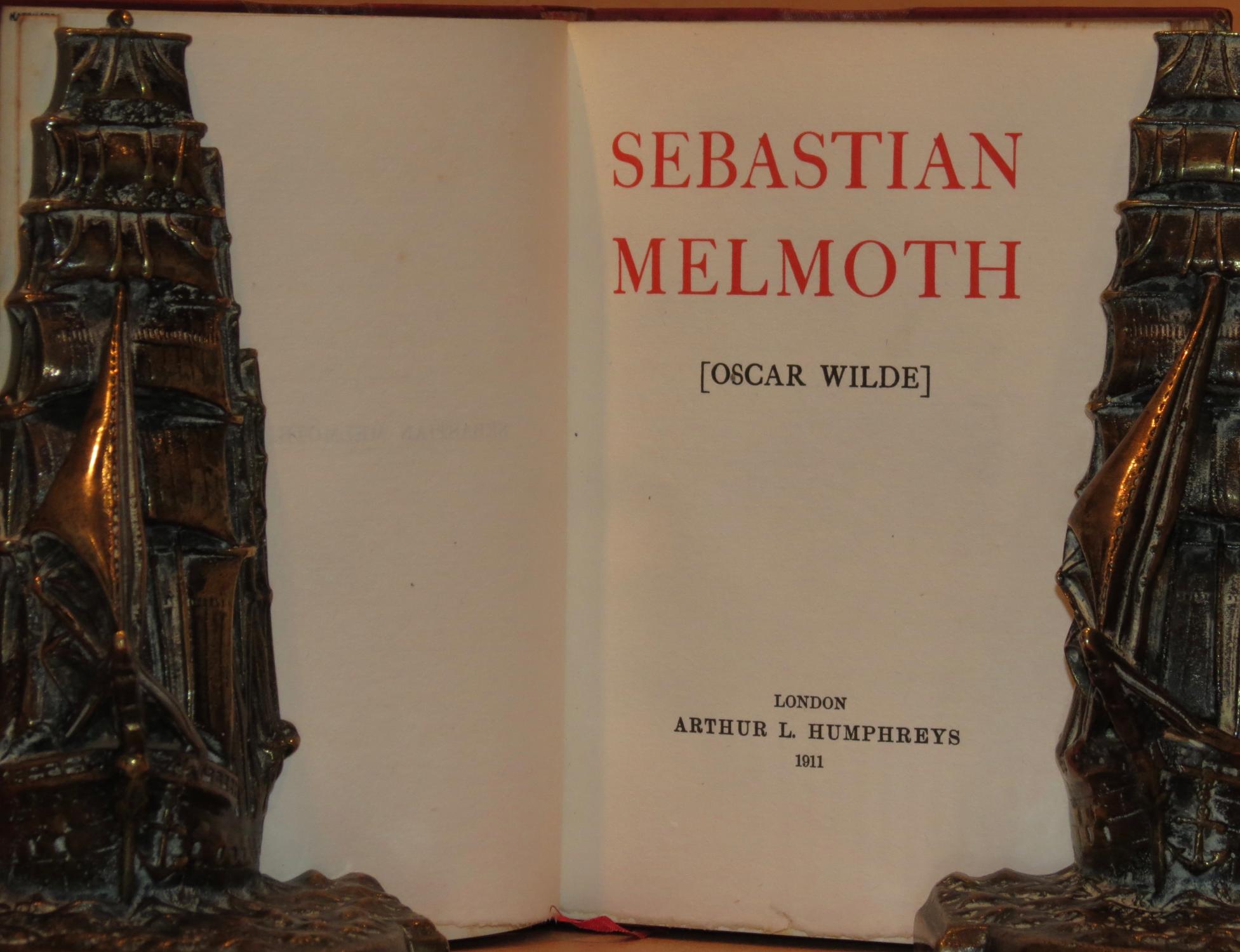 Sebastian Melmoth. by WILDE, Oscar: Fine Hardcover (1911) | McConnell ...