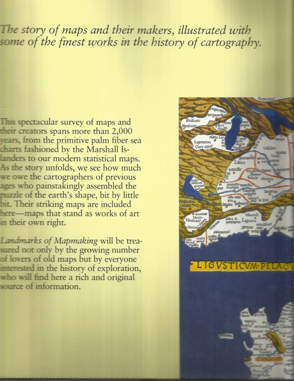 LANDMARKS OF MAPMAKING: An Illustrated History Of Maps And Mapmakers ...