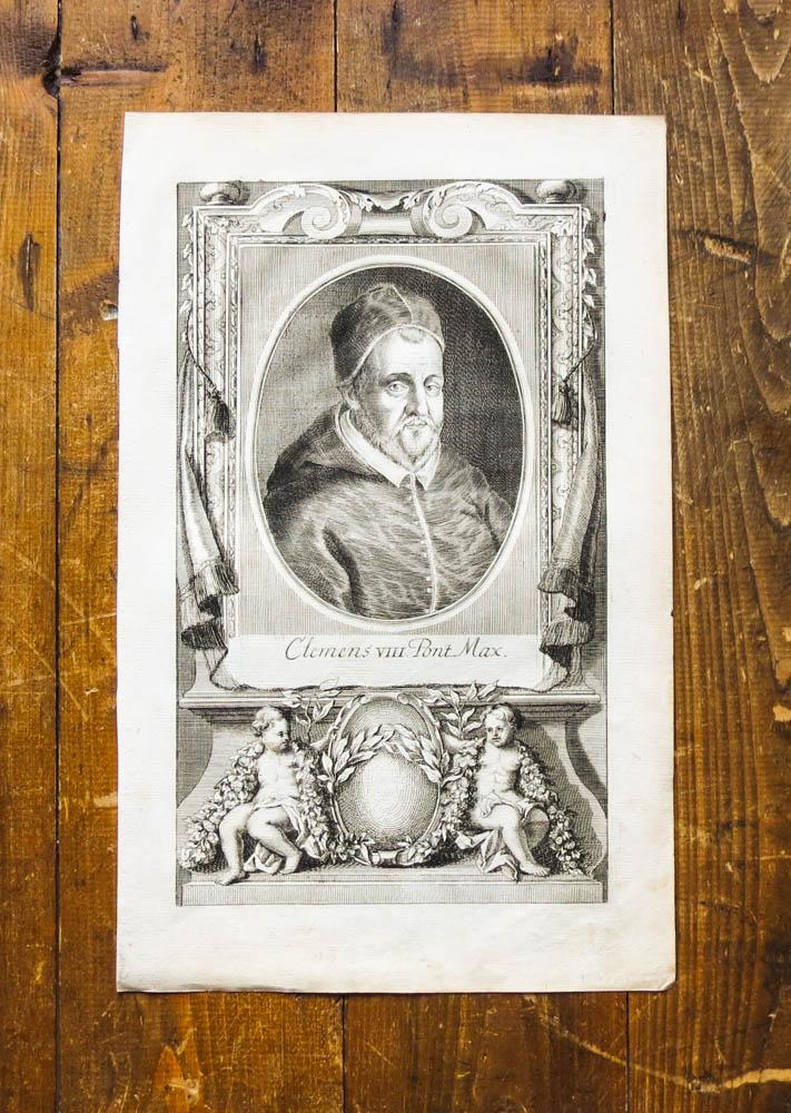 Kupferstich-Porträt. Clemens VIII. Pont. Max. da Clemens VIII. -:: Arte ...