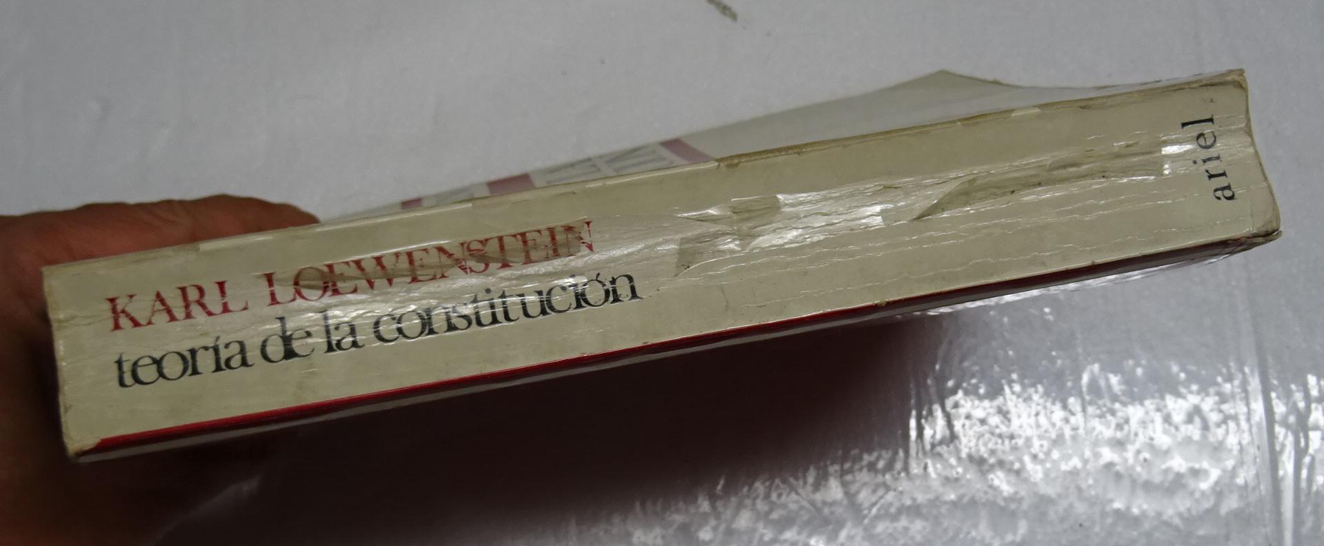 TEORIA DE LA CONSTITUCION. de LOEWENSTEIN, Karl | Librería J. Cintas