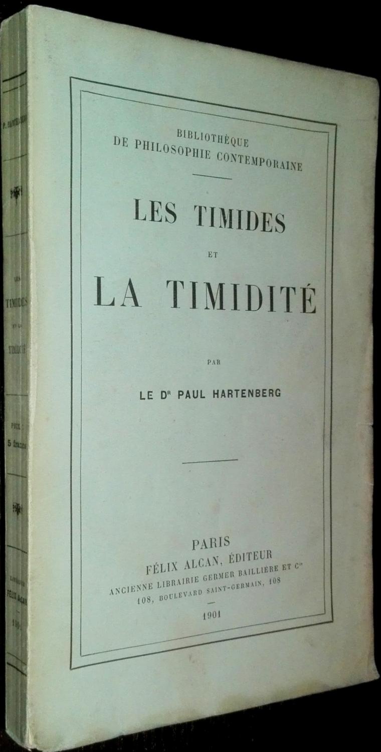 Les Timides et la timidité by HARTENBERG, Paul | Le Chemin des philosophes