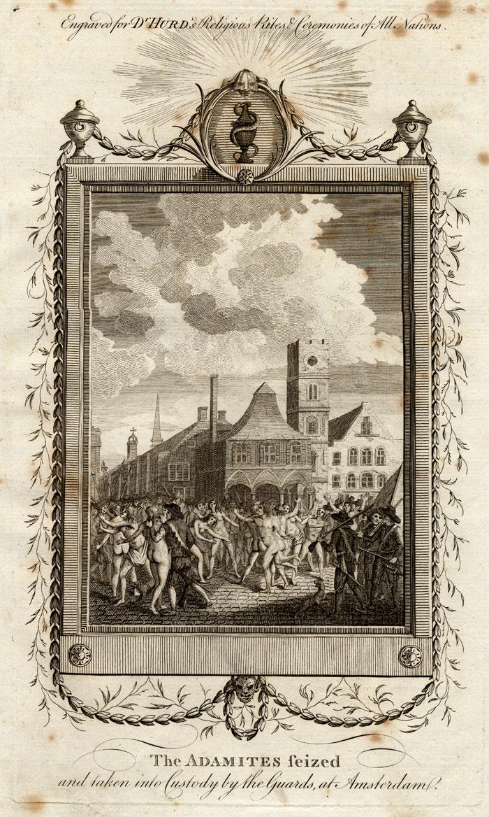 Antique Religious Print-AMSTERDAM-ADAMITES-Hurd-1785: Art / Print ...