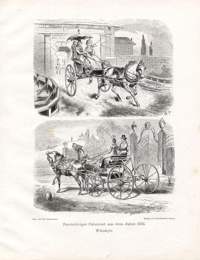 Antique Print-HORSE-CARRIAGE-WHISKY-Volkers-1880: Art / Print / Poster ...